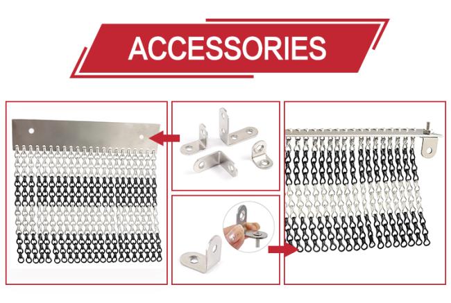 Ceiling mesh curtain track details