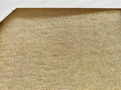 China Ultra Thin Brass Woven Laminated Wire Mesh Architectural Glass for sale
