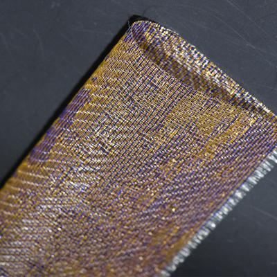 China Art Laminated Glass Interlayer Bronze Woven Mesh Pattern Designer for sale