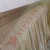 China Metal Ring Mesh Brass Color String Curtains for sale