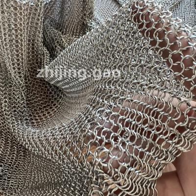 China 7mm Welded Type Sus304 Rings Chainmail For Protective Clothing for sale
