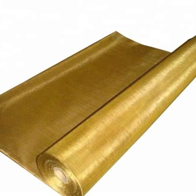 China Emf Rf Shielding Room Brass Wire Mesh Electromagnetic Wave Shielding Materials for sale