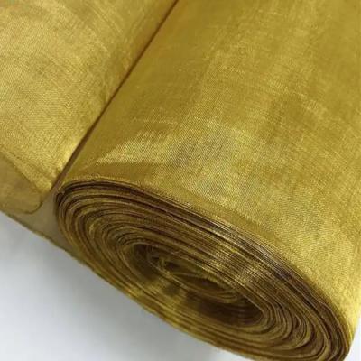 China Emf Rf Shielding Room Brass Wire Mesh Electromagnetic Wave Shielding Materials for sale