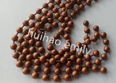 China Gun Metal Color Ball Chain Beaded Curtain For Hotel Decoration for sale