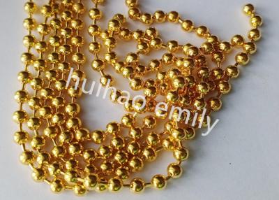China Gun Metal Color Ball Chain Beaded Curtain For Hotel Decoration for sale