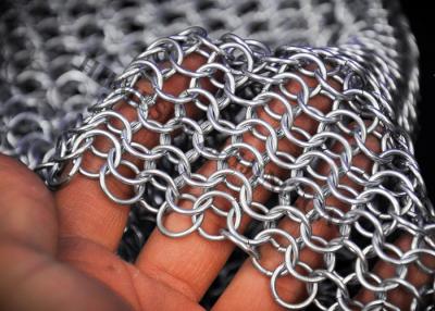 China Chainmail Architectural Metal Mesh Drapery For Wall Coverings , Room Dividers for sale