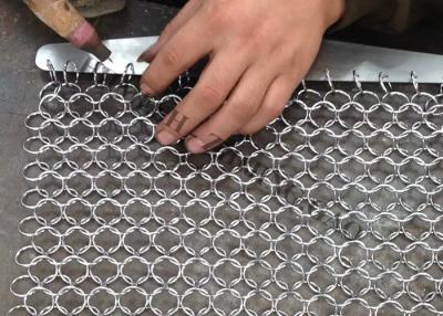 China Chainmail Architectural Metal Mesh Drapery For Wall Coverings , Room Dividers for sale