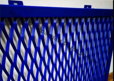 China Aluminum Expanded Metal Mesh For Cladding , Frame Expanded Metal Screen Facade for sale