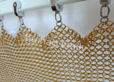 China Fire Prevention Metal Ring Mesh Curtain For Restaurant Partition for sale