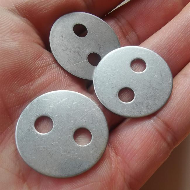 SS Lacing Washer with two holes