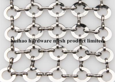 China Ring Dia 1.0 x 20mm S Hook Metal Mesh Drapery with Flat Wire For Ceiling Treatments for sale