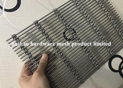 China Copper Architectural Wire Mesh , Cable Rod Weave Architectural Metal Screen for sale