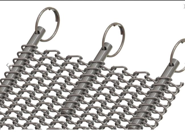 Round ring with blot frame of spiral weave wire mesh