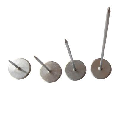 China Galvanized Steel Self Sealing Pins With Cup Head Base For HVAC Insulation for sale