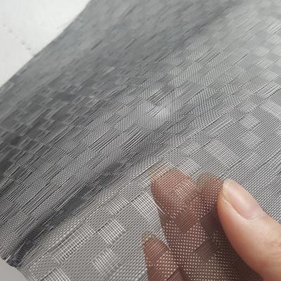 Fil gâché Mesh Wallpaper Woven Metal Textile de verre feuilleté