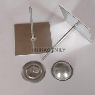 Cina 2.7mm Glavanized Steel Self Adhesive Isolation Stick Pins Fixing Rock Wool Layer in vendita