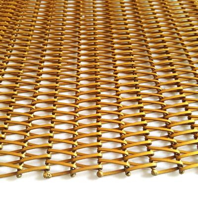 China Balanced Spiral Wire Mesh For Metal Curtain for sale