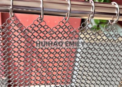 China Cortina de malla de anillo decorativa, cortina de malla metálica de color personalizado en venta