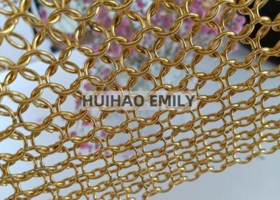 China Decoratieve Ring Mesh Gordijn Drapery, Custom Color Metal Mesh Gordijn Te koop
