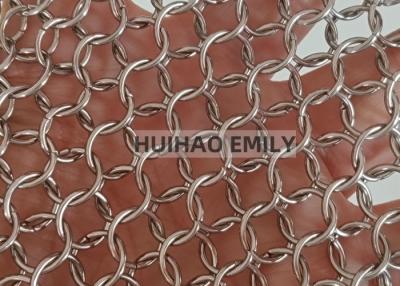 China Cortina de malla de anillo decorativa, cortina de malla metálica de color personalizado en venta