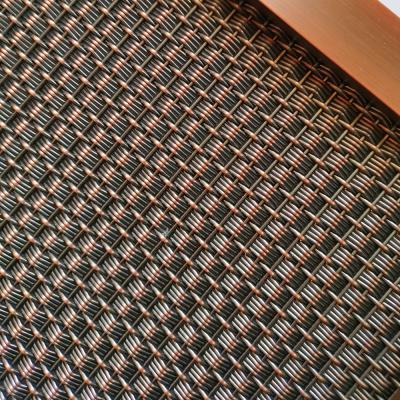 中国 装飾的な金属の正面の網、カーテン・ウォールのためのひだを付けられたタイプ編まれたワイヤー生地 販売のため