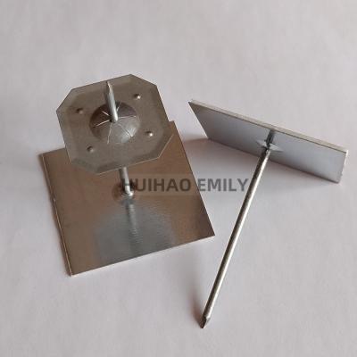 China Galvanized Steel Rock Wool Fixing Insulation Pins With Self Locking Washer for sale
