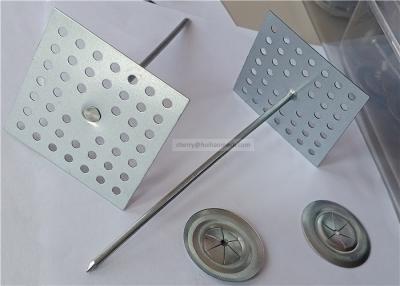 China Galvanized Steel 2 Inch Metal Insulation Hangers With Perforated Base for sale