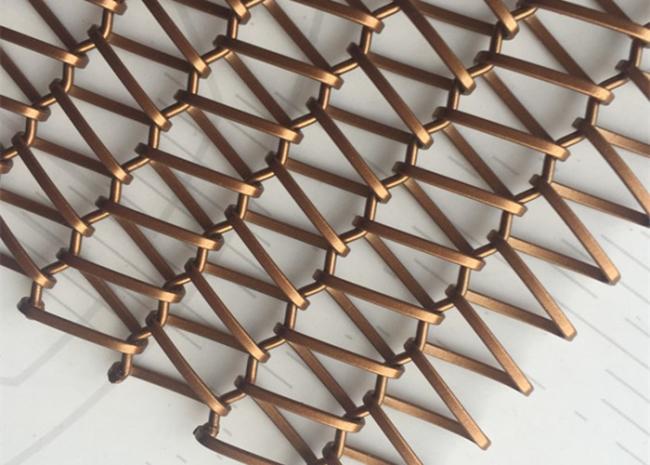 Spiral weave mesh panel architectural application