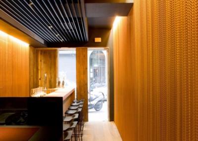 China Gold Color Aluminum Chain Link Mesh Curtain For Balconies And Corridors for sale
