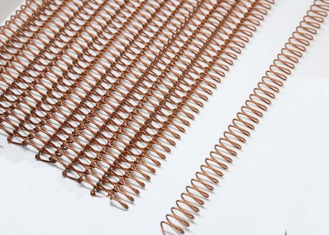 Spiral weave mesh panel installation example