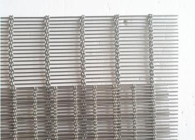 China Copper Architectural Wire Mesh , Cable Rod Weave Architectural Metal Screen for sale
