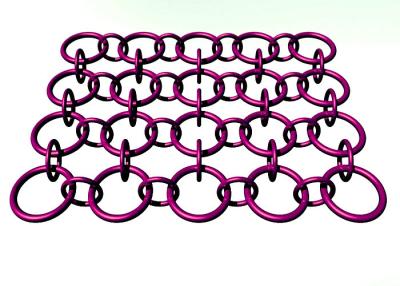 China Stainless Steel Chain Braid Metal Ring Mesh For Security Areas Background for sale