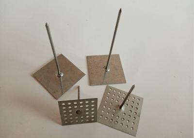 China Galvanized Steel 2 Inch Metal Insulation Hangers With Perforated Base for sale