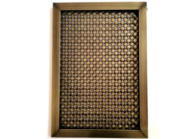 China Frame Design Architectural Wire Mesh With Antique Copper Plated Finshed for sale