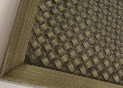 China Frame Design Metal Architectural Wire Mesh Screen With Antique Copper for sale