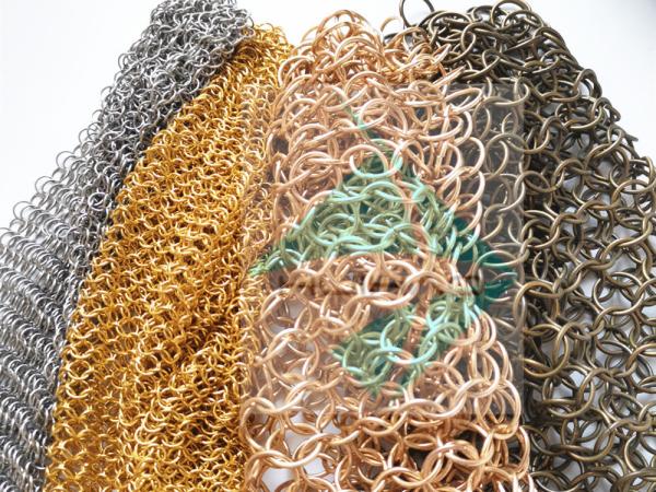 Tela do isolamento das escadarias de Ring Mesh Curtain Electroplated Colors Finished da separação do corredor