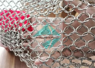 China Chainmail soldou o metal Ring Mesh For Facade Decoration de Pvd for sale