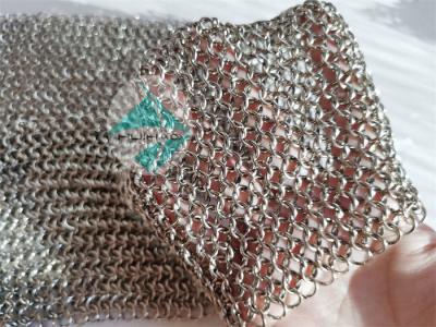 China 3.8mm To 30mm Metal Ring Mesh Pvd Finished Chainmail Weave Type For Curtain for sale