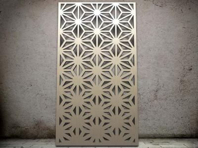China Partition Screen Frame Decorative Laser Cut Metal Panels Outdoor Privacy Mesh for sale