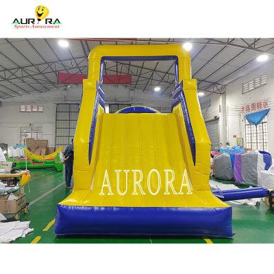 China Blue Yellow Giant Inflatable Obstacle Course Jumping Castle Bounce House for sale