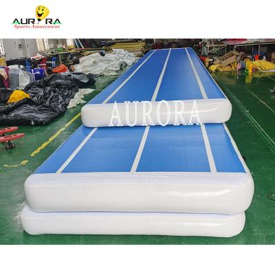 China Yoga Inflatable Air Track 20cm Thickness Gymnastics Air Track Mat for sale