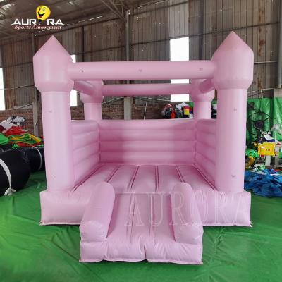 Cina Casa saltante gonfiabile rosa per bambini Casa saltante gonfiabile rosa 10x10 Per noleggio di festa di nozze in vendita