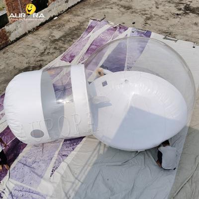China Buiten Grote enkele tunnel Duidelijke opblaasbare koepel tent Doorzichtige koepel huis Te koop