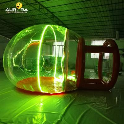 China PVC aufblasbares Bubble House Dome Zelt mit rotem Tunnel zu verkaufen