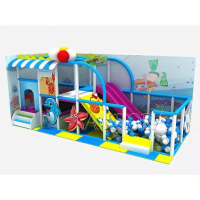 Cina Blue Kids Ocean Theme Indoor Playground Equipment Water Proof in vendita