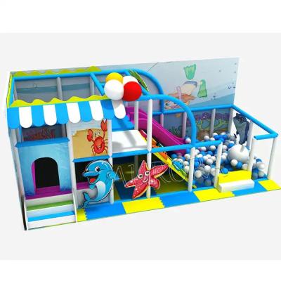 Cina Blue Kids Ocean Theme Indoor Playground Equipment Water Proof in vendita