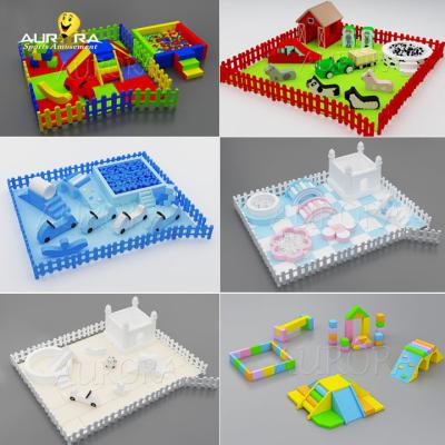 China Indoor Playground Rental Pink Kids Soft Play Equipment Merry Go Round Package for sale