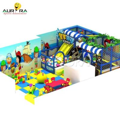 China Indoor Theme Park Blue Children's Amusement Park Equipment with 1 and Steel Materia Te koop