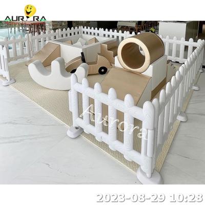 中国 パステルソフトプレー機器セット 子供向け 屋外遊び具ソフトプレイセット 販売のため