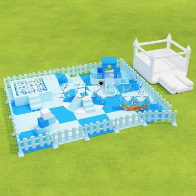 China Customized Safety Set For Children Indoor Playground Soft Play Equipment Red for sale